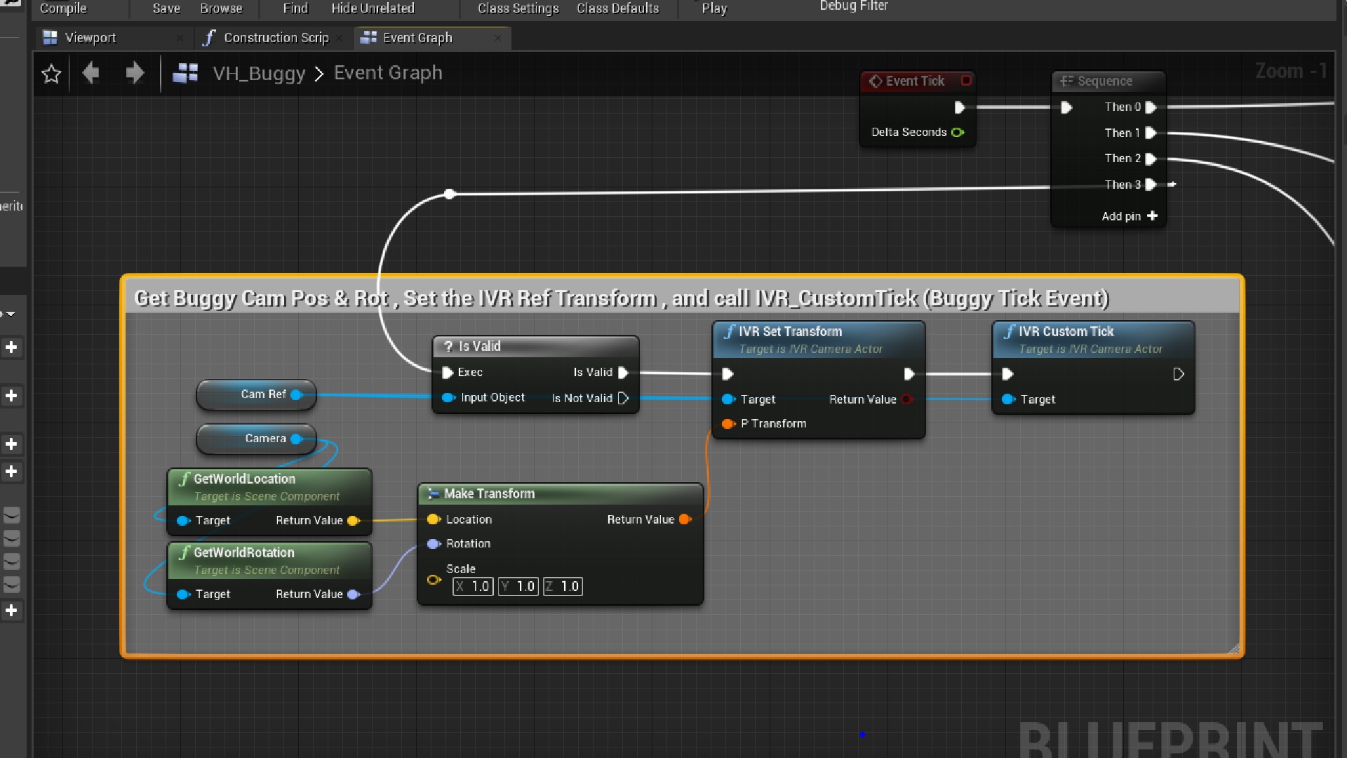 Insane RT Framework | IVR – Using the Passive Camera